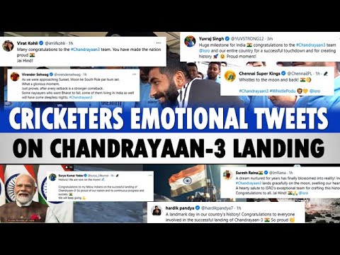 Indian Cricketers Emotional Tweets after Successful landing of ...