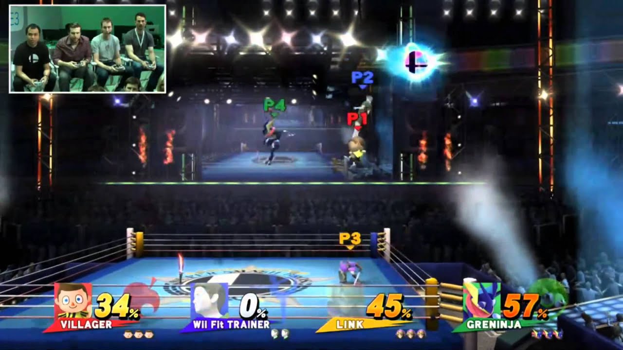Super Smash Bros for Wii U Gameplay #32 - Villager v Wii Fit Trainer v ...