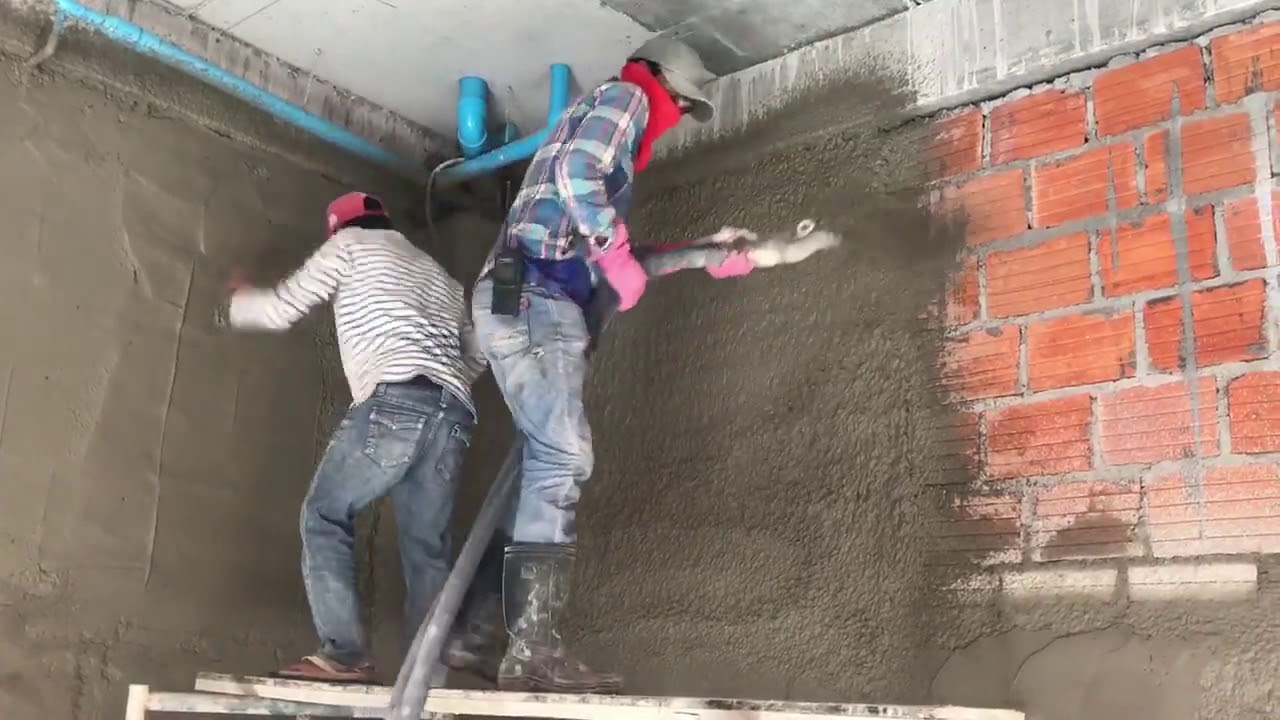 How to plaster fast and economically with amazing plastering machines ...