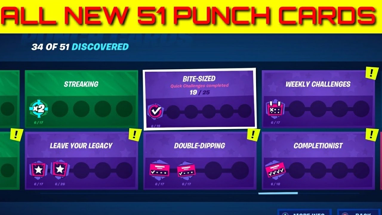 All New PUNCH CARDS v13.20 - All 51 Discovered Punch Cards (Week 3 ...