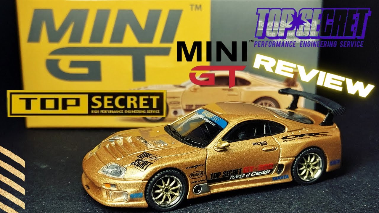 Unboxing TOYOTA SUPRA (A80) TOP SECRET GT-300 by MINI GT and Detailed ...