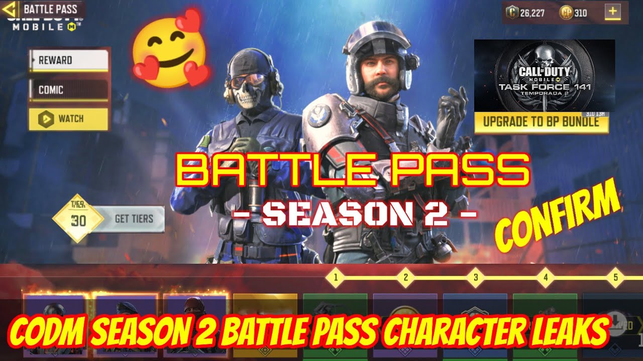 Cod mobile season 2 battle pass confirm leaks / codm season 2 character ...