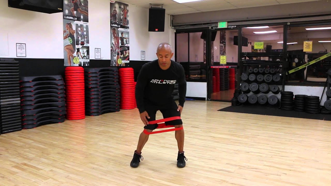 Advanced Athletics - Standing Clam Shell (Partial Weight Bearing) - YouTube