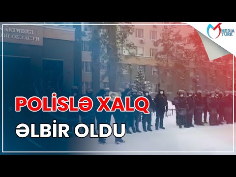 Polis əməkdaşları aksiya iştirakçılarının tərəfinə keçib - Media Turk TV