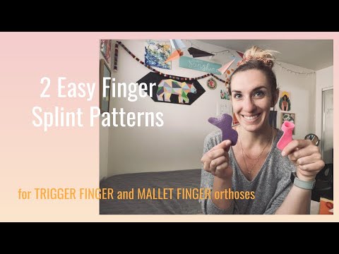 2 Easy Finger Splint Patterns - Mallet and Trigger Finger - YouTube