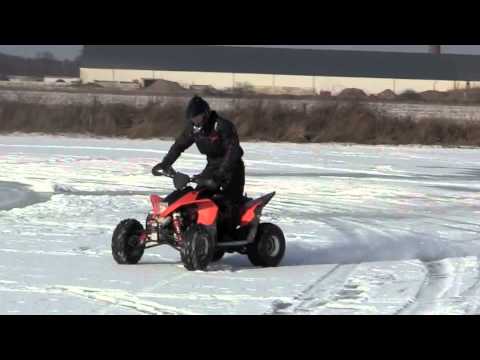 KTM drifting on ice - YouTube