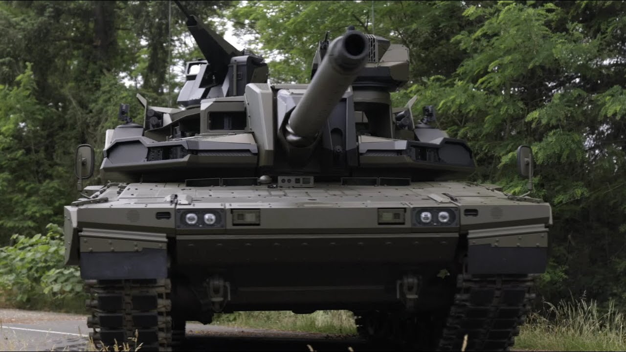 독일, 프랑스 합작 개발 유럽 차세대 주력 전차 EMBT 공개! 독일 레오파드 2A7 차체 + 프랑스 르끌레르 개량형 포탑을 ...