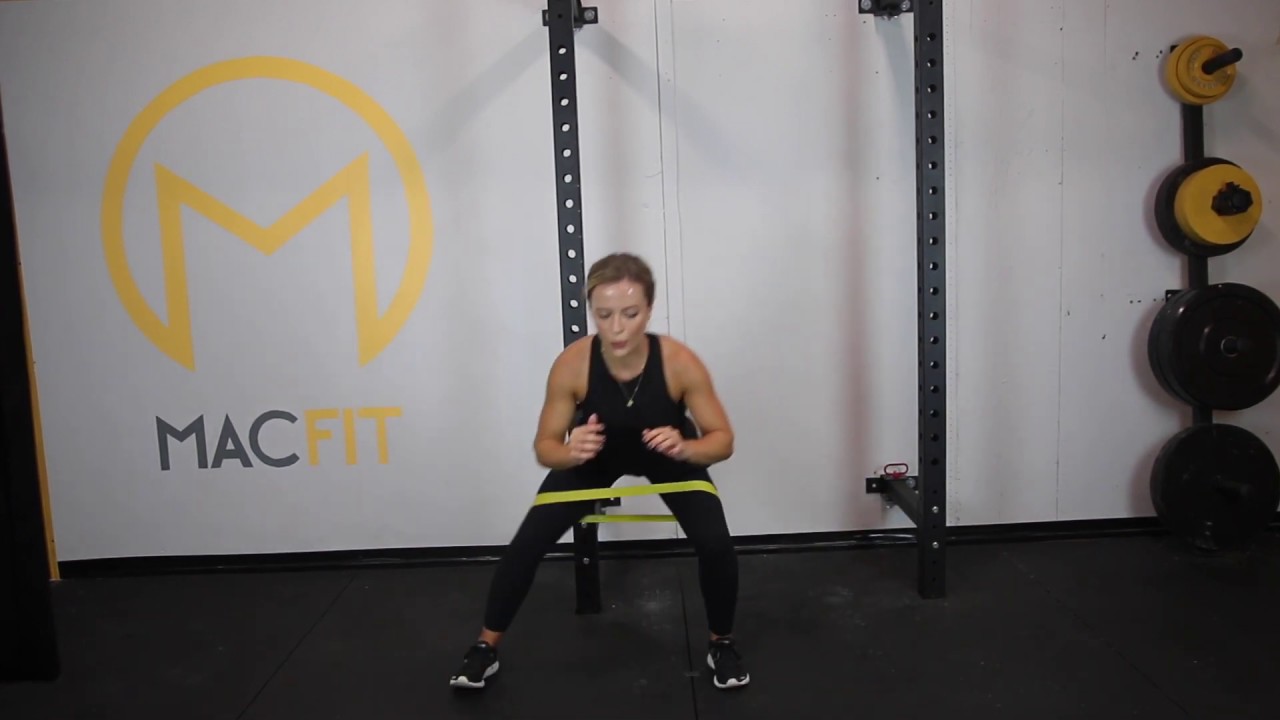 Banded Squat Walk - YouTube