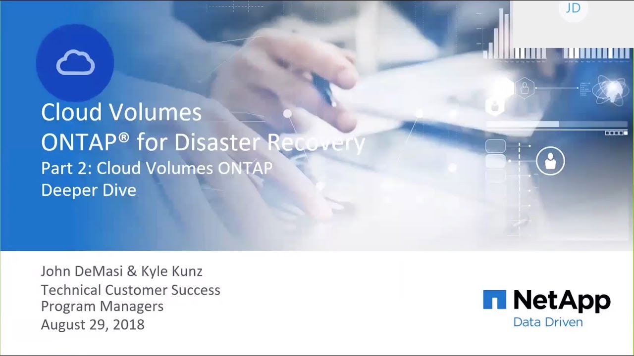 Cloud Volumes ONTAP for Disaster Recovery - Additional Details - YouTube