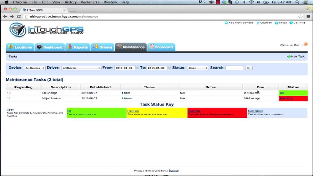 Fleet GPS Tracking Vehicle Maintenance Management - YouTube