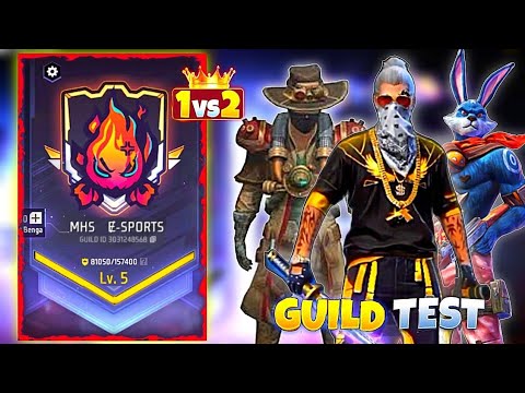 🔴LIVE FF 1 vs 2 HARDEST GUILD TEST | UNLIMITED CUSTOM FIND ONLY ONE TAP ...