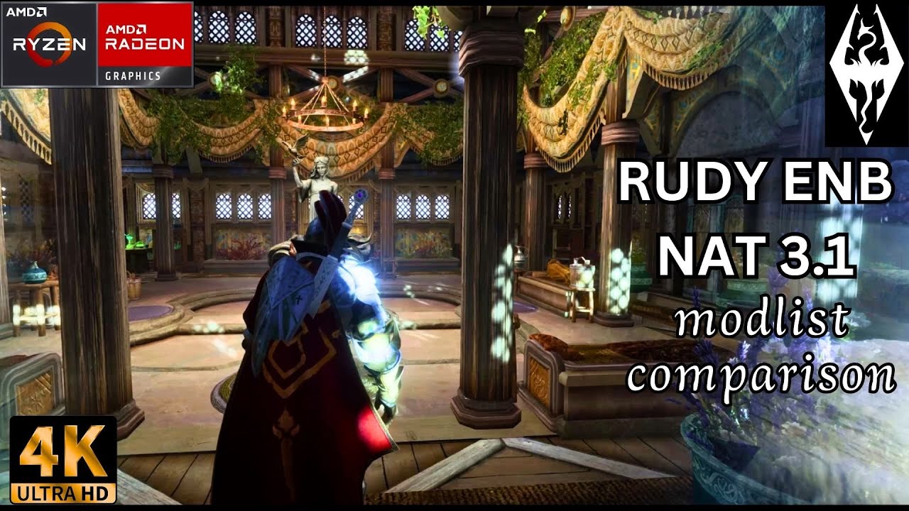 Ultimate Skyrim Visuals Rudy ENB for NAT 3 - YouTube