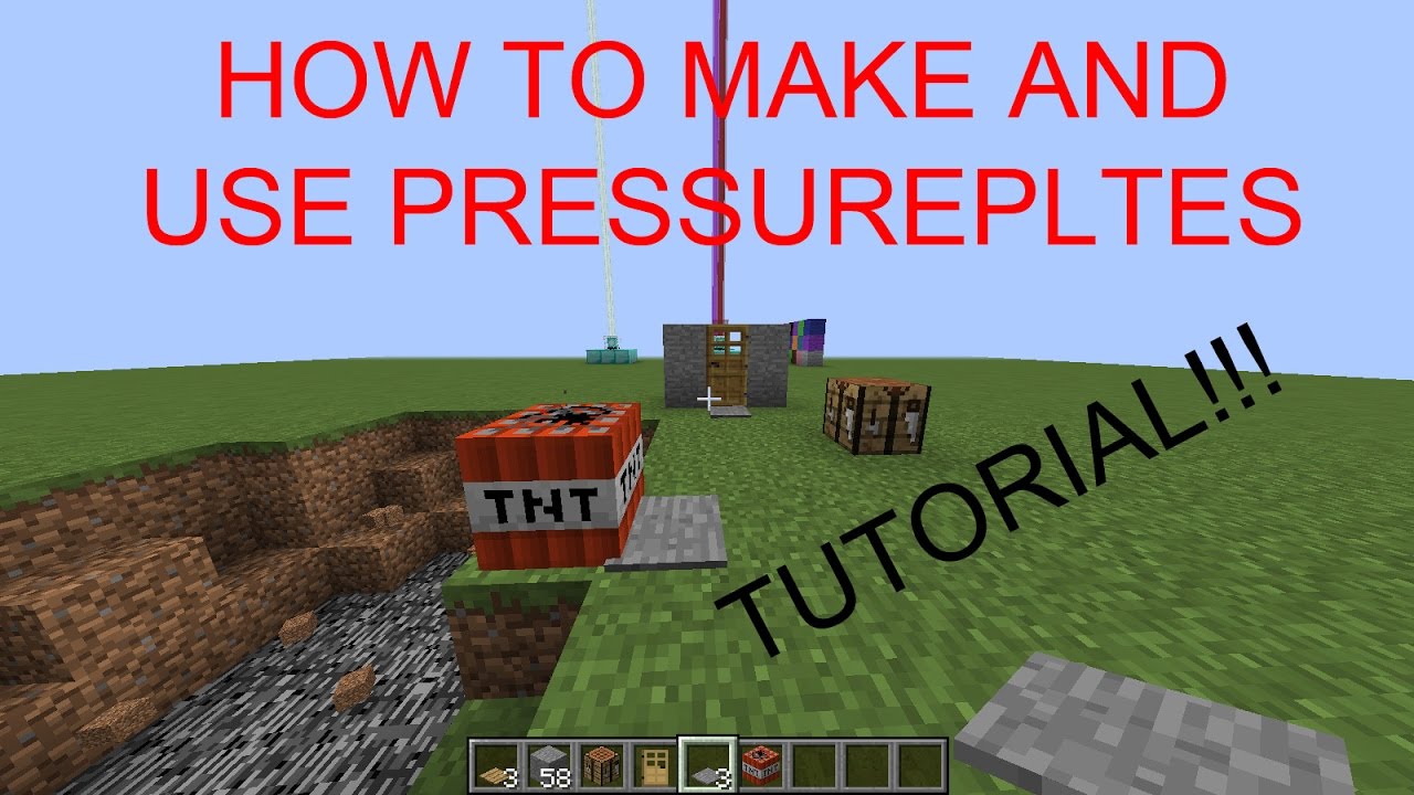 How To Make And Use Pressure Plates - Minecraft 1.11.2 - - YouTube