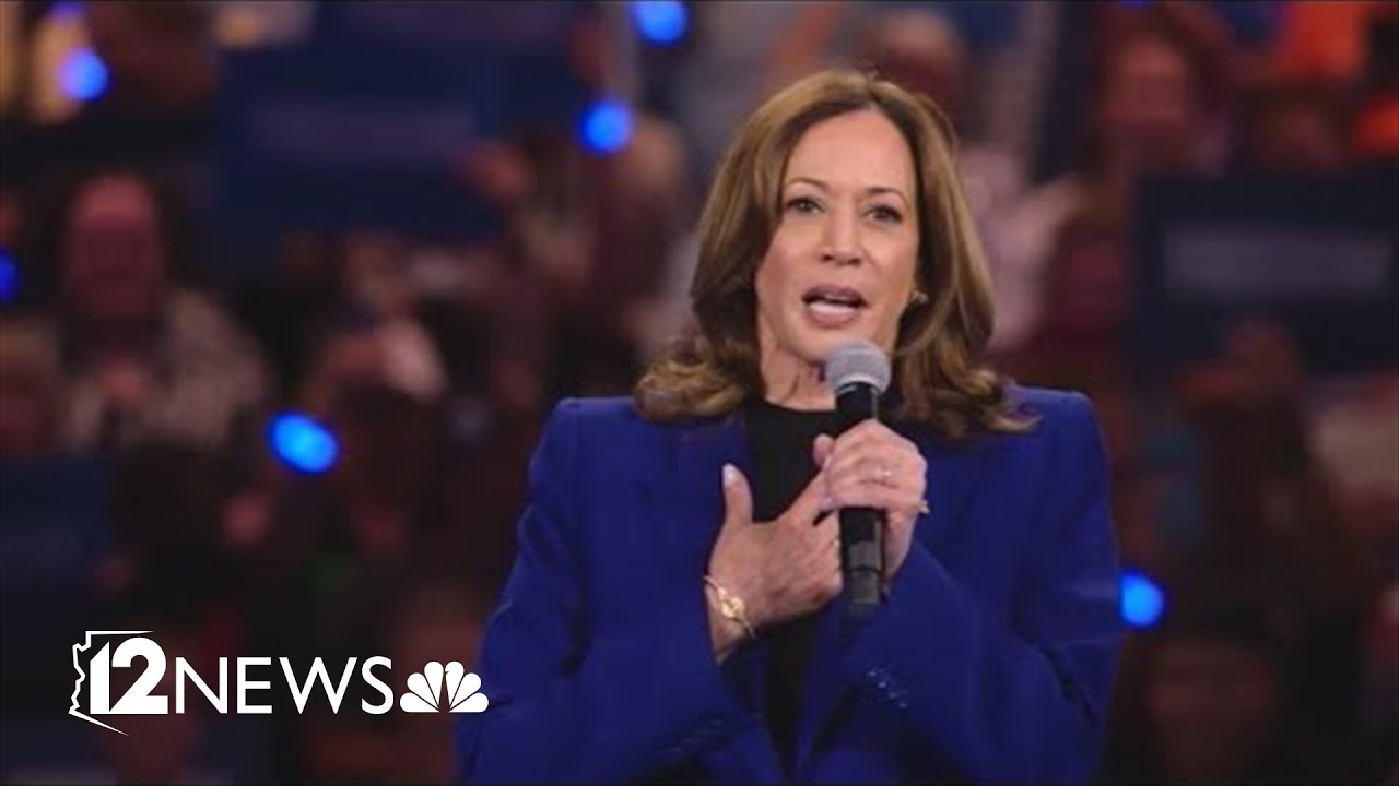 Vice President Kamala Harris arrives in Arizona for rally - YouTube