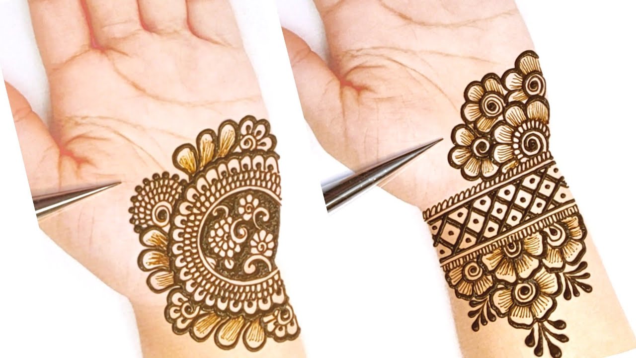 Stylish beautiful front hand mehndi design - New mehedi dijain ...