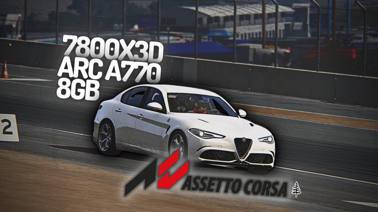 Assetto Corsa \\ Giulia Quadrifoglio \\ Arc A770 8GB + 7800X3D // X670E ...
