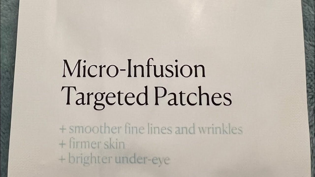 Qure micro infusion targeted patches - YouTube