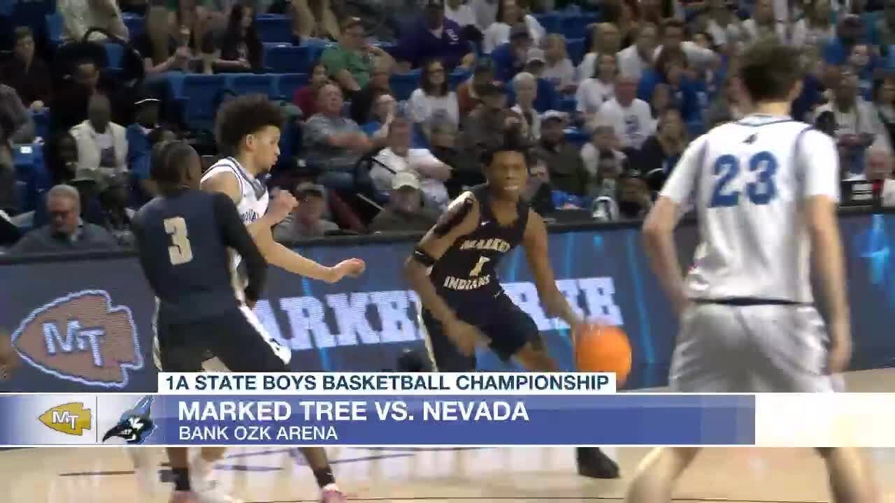 Marked Tree beats Nevada in 2024 1A State Boys Basketball Championship ...