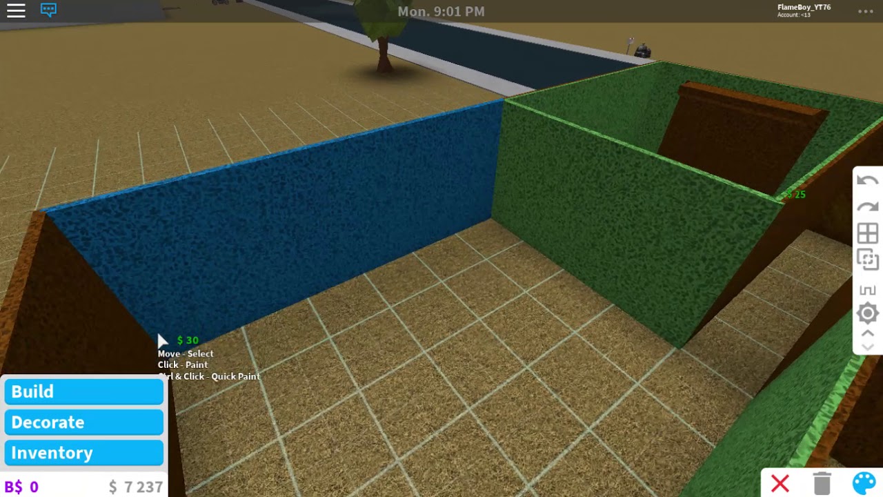 Building a Minecraft Block in Roblox Bloxburg part 1 - YouTube