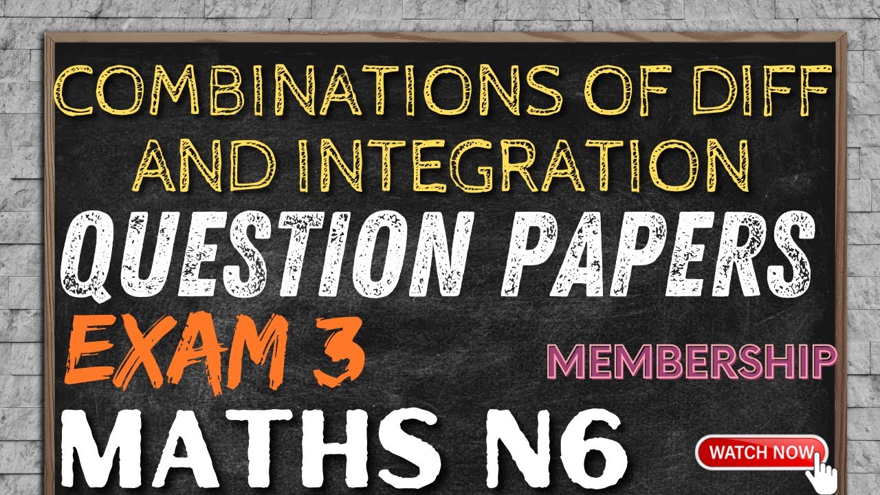 Mathematics N6 Question 6 April 2022 Combinations of Differentiation ...