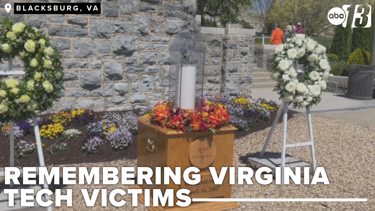 Hundreds gather at Virginia Tech to honor 2007 shooting victims - YouTube