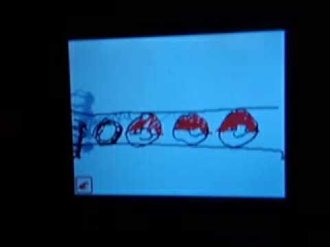 Pokemon flip book animation on DSi Nintendo - YouTube