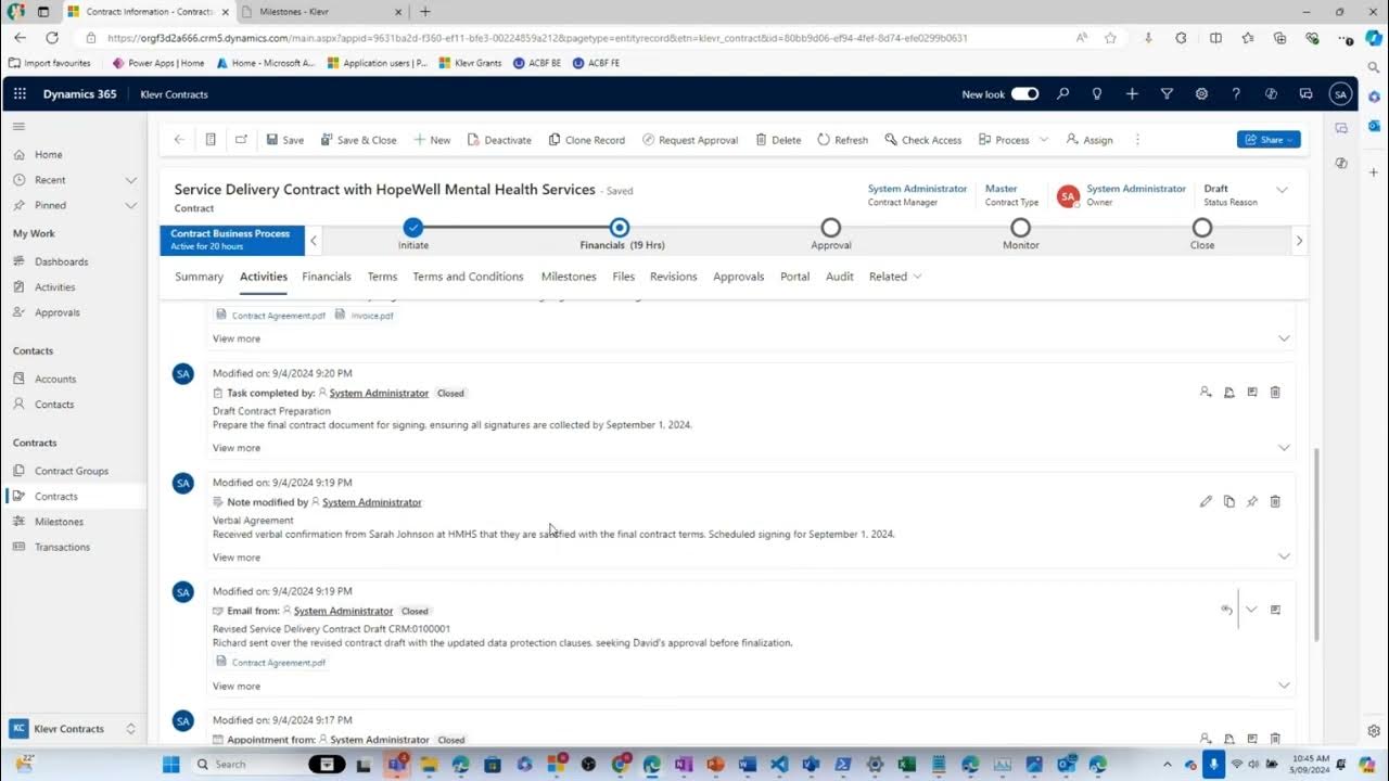 Klevr Contracts with Copilot - contract management application for Dynamics 365 - YouTube