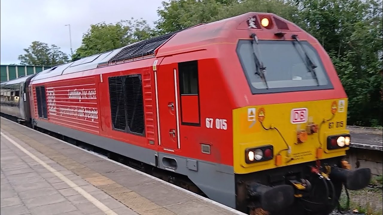 29/07/25 - TfW Class 67 - 67015 & DVT 82230 - Cardiff Central to ...