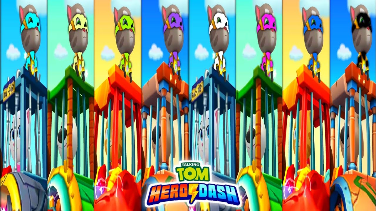 Talking Tom Hero Dash : Legend Hero Tom Saving The All Heroes 2 Time's ...