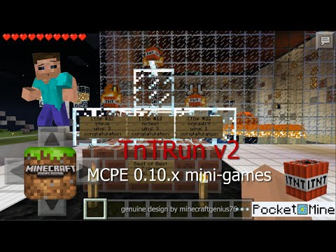 new mini-game TnTRun v2 | Released Features | Setup | Configurations | PocketMine - YouTube