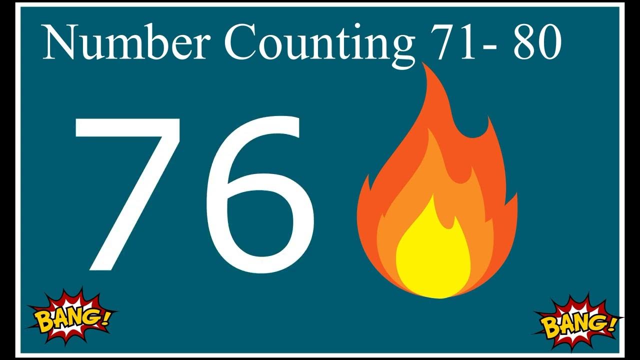 71 to 80 counting | counting 71 to 80 | 1234 number | ginti | #counting ...