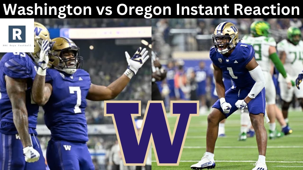 Washington Wins Pac 12 Championship | Washington vs Oregon Instant ...