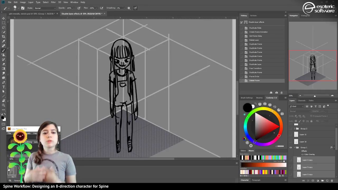 Twitch: Designing an 8-direction character for Spine Pt.1 - YouTube