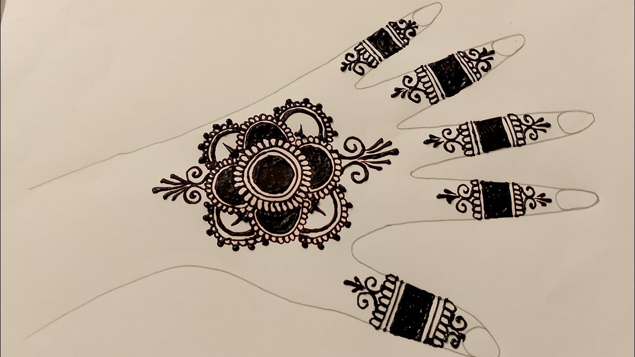 Tiki mehndi designs | Fiza Mehndi Designs - YouTube
