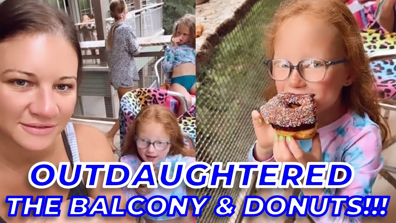 OutDaughtered | Danielle Busby SHOWING OFF Their Cozy Family Balcony!!! DONUTS TIME!!! - YouTube