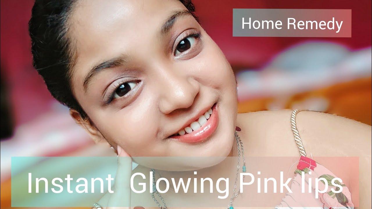 How to easy instant Pink glowing and healthy Lips | Easy Lips Scrub ...