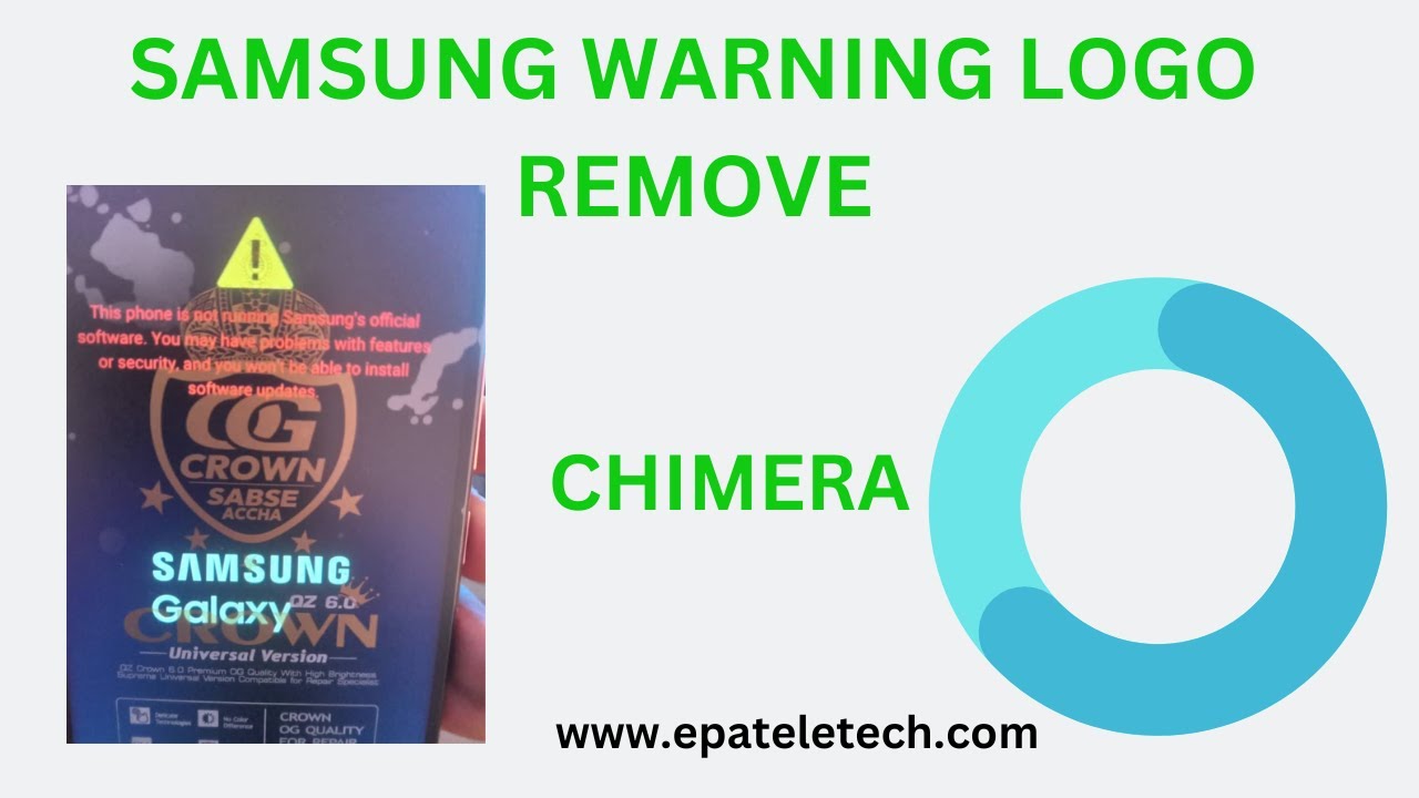This phone is not running Samsung's official software bootloader ...