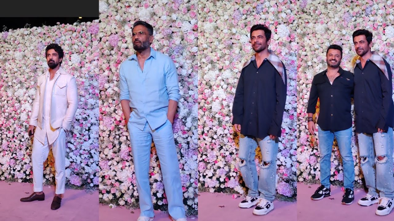 Suneil Shetty Arbaz Khan Sunil Grover Saqib Saleem At Aayush Sharma ...