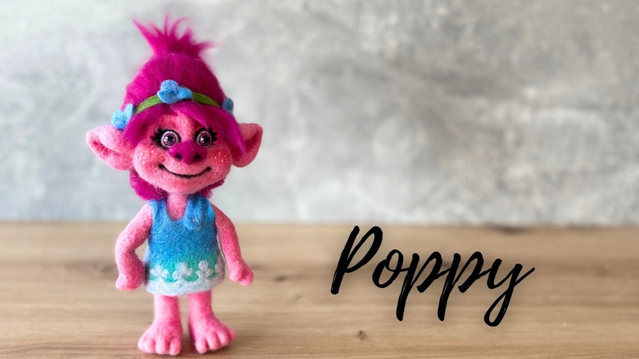 Felting Poppy Troll Character - DIY Troll Doll Craft - YouTube