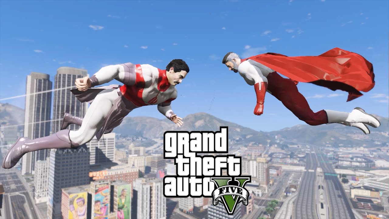 OMNI-MAN VS THRAGG IN GTA 5 - INVINCIBLE - YouTube