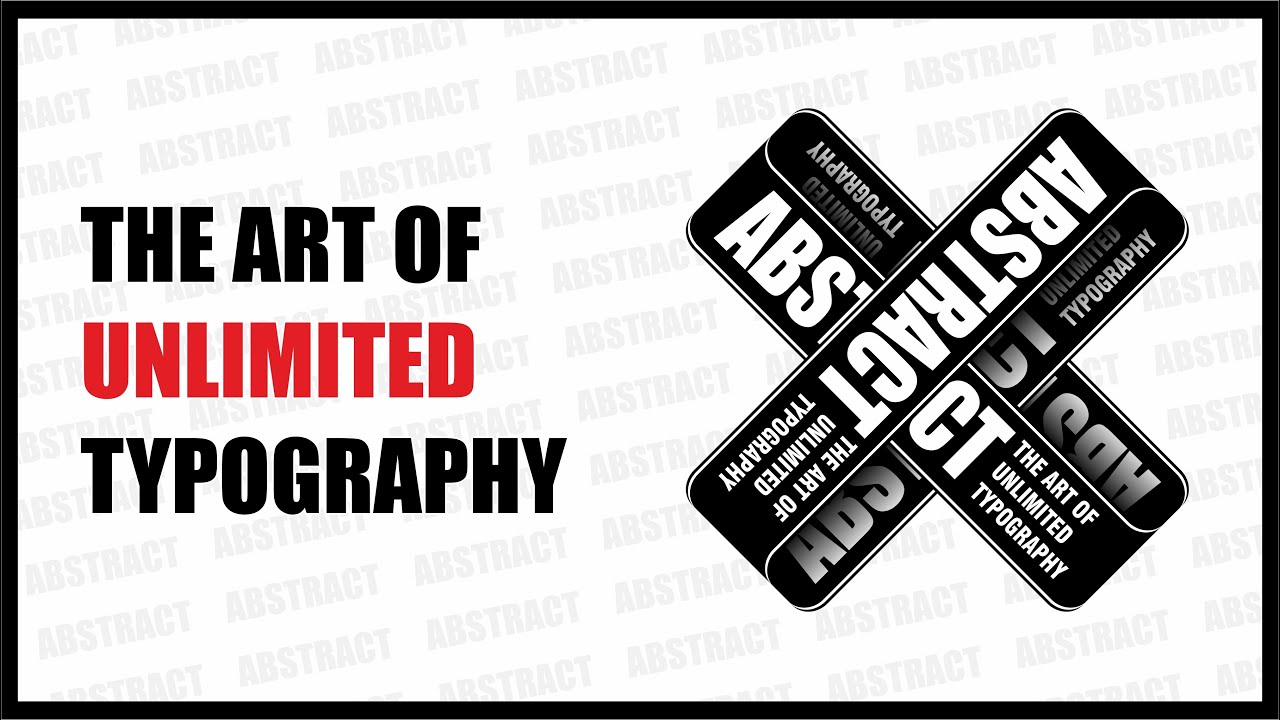 The Art of Unlimited Typography - Corel Draw Tutorial for Beginners - YouTube