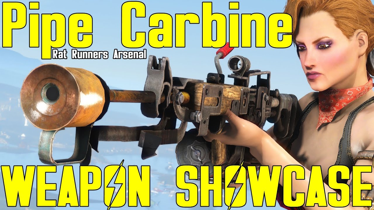 Fallout 4: Pipe Carbine - Rat Runners Arsenal - Weapon Mod Showcase ...