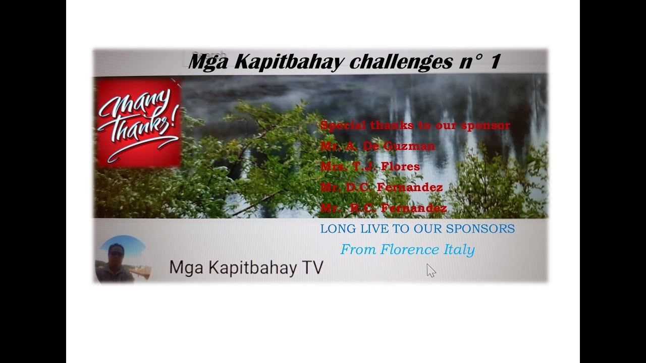 'Mga Kapitbahay challenges n°1 - YouTube
