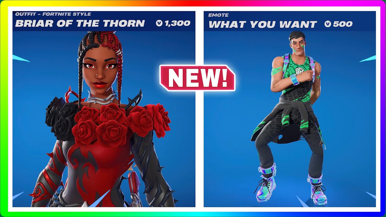 Fortnite Shop *NEW* (Hugo) What You Want Emote & Briar of the Thorn ...