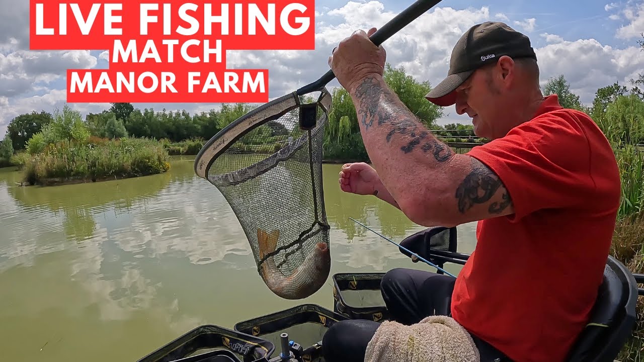 Live Fishing Match Manor Farm Swilland IP6 9LB, #matchfishinguk - YouTube