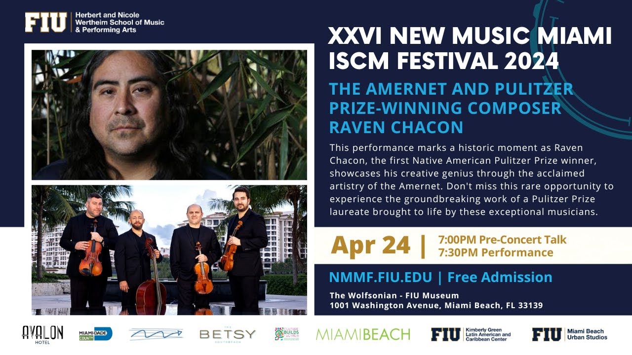 2024 New Music Miami Concert, Concert 9 – Raven Chacon and the Amernet ...