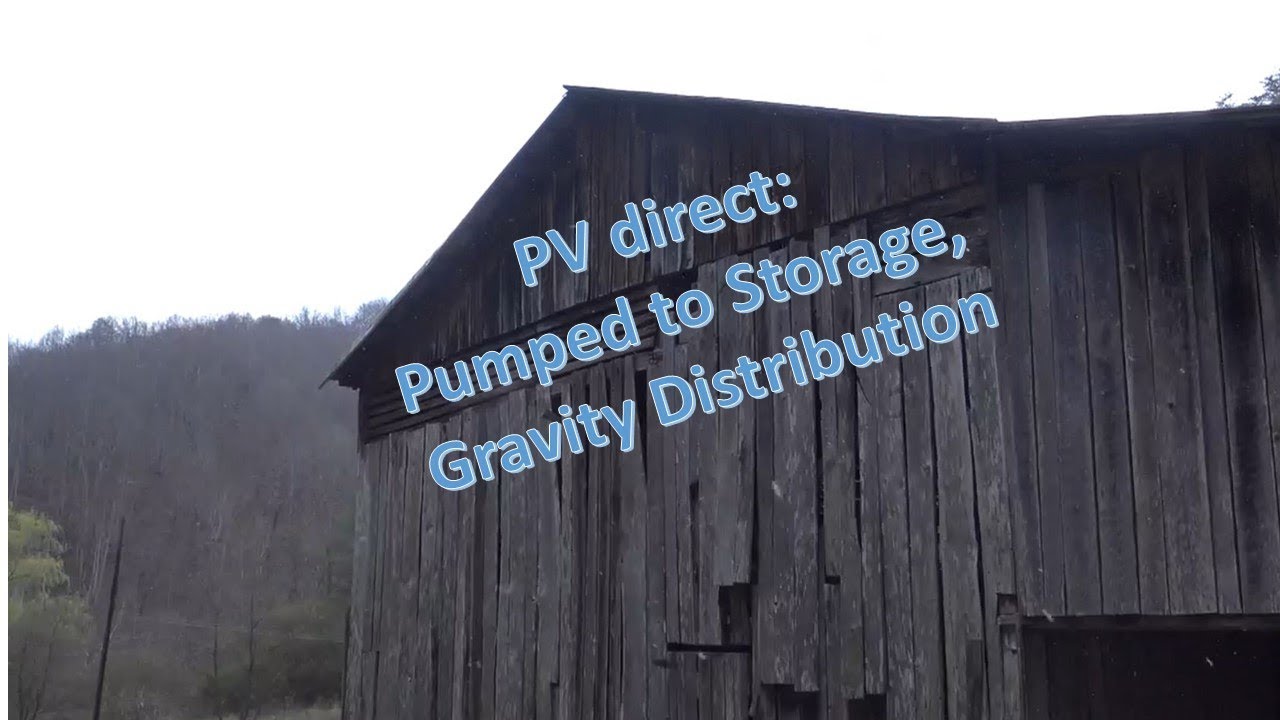 PV Direct Water Pumping Gravity Distribution - YouTube