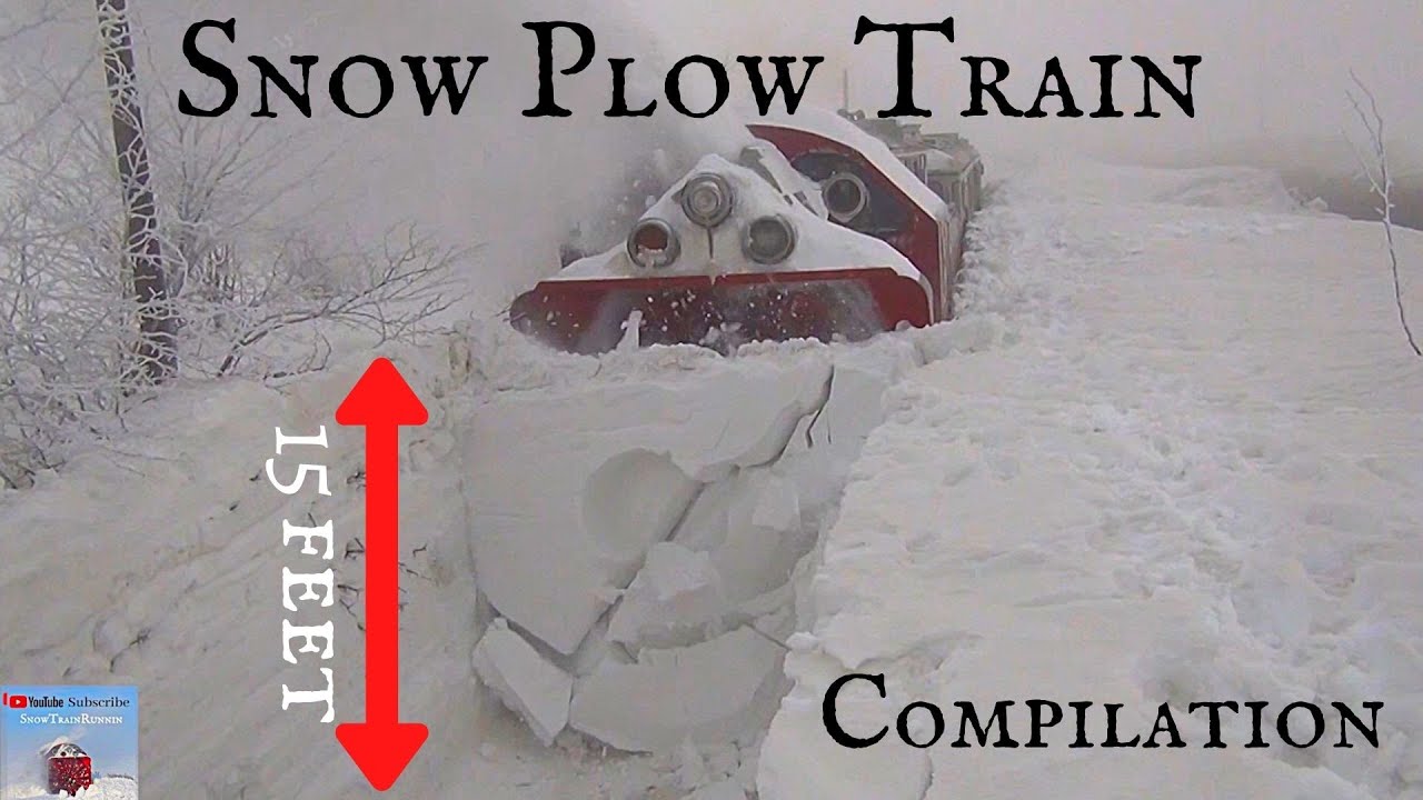World Best Snow Plow Train Compilation + Info - YouTube
