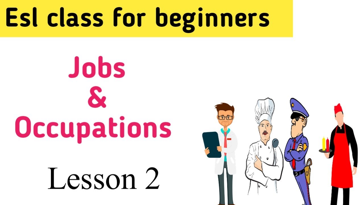English speaking course for beginners | Jobs and occupations vocabulary ...