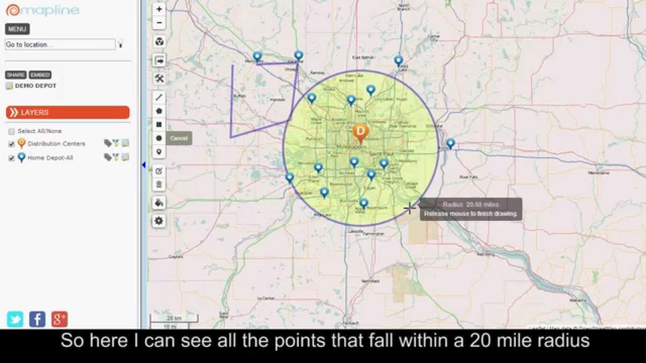 Measure Distances on a Map - YouTube